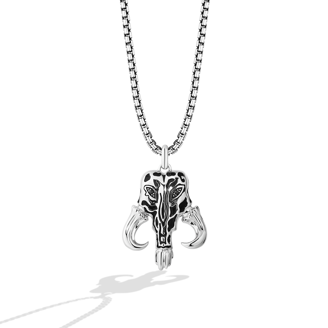 Star Wars™ Mandalorian Mythosaur Black Diamonds Necklace Pendant in ...